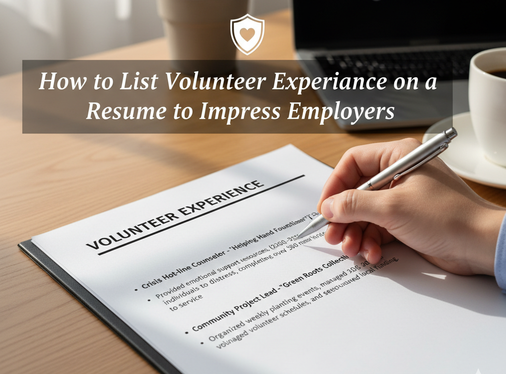 How to List Volunteer Experience on Your Resume - Expert Guide | Placed ...